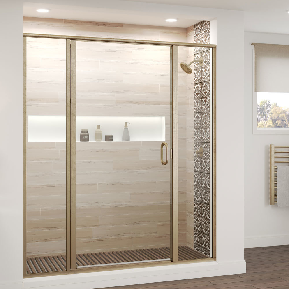 Infinity Semi-Frameless 1/4-inch Glass Panel… | Basco Shower Doors